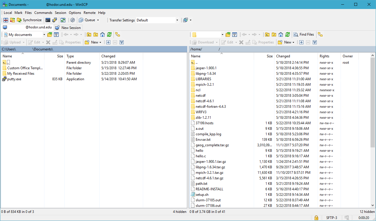 How To Use SFTP Computational Research Center University Of North